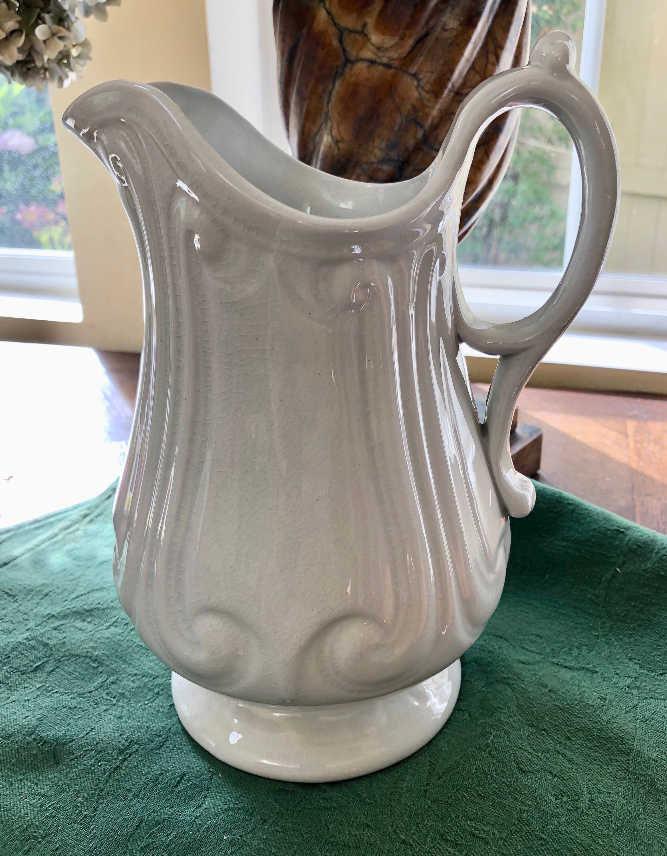 Collectible Johnson Bros Antique White Ironstone Gravy Pitcher England ...