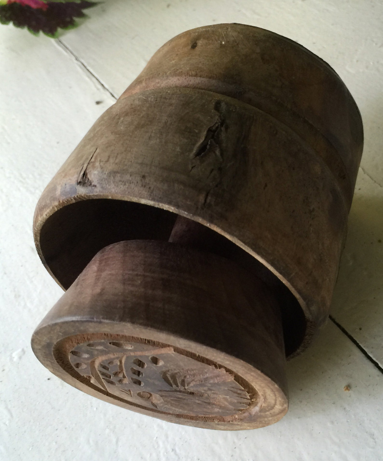 Antique Wood Primitive Butter Mold Bird and Branch Butter - Etsy