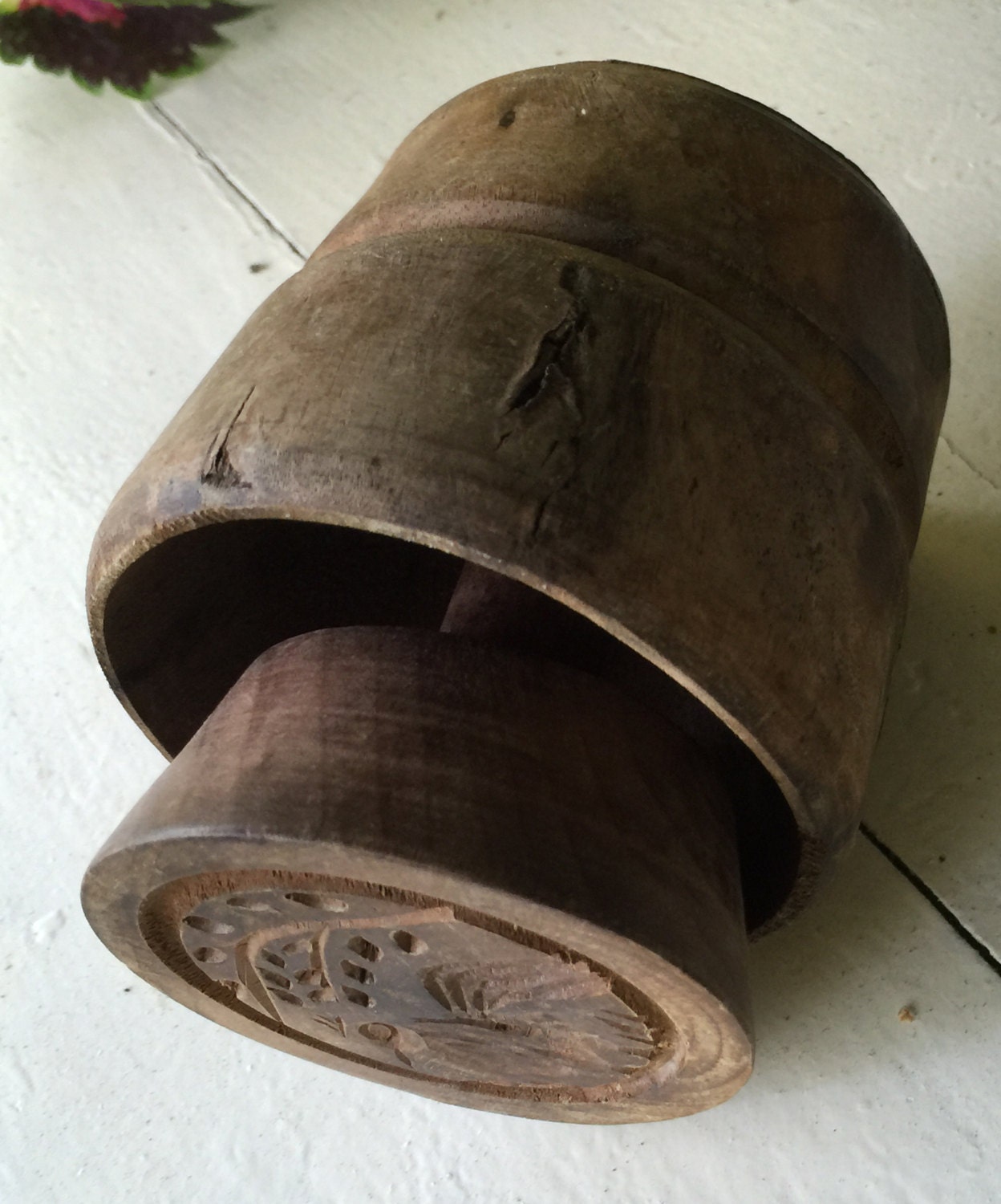 Antique Wood Primitive Butter Mold Bird and Branch Butter - Etsy