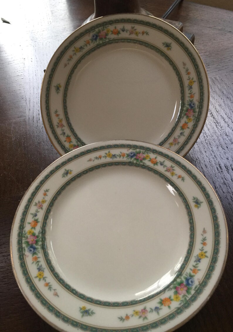 Noritake Plates Set of 4 Amenity Pattern 7228 Japan | Etsy