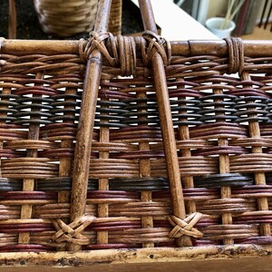 Vintage Rectangular Basket, Vintage Gift, Interior Decorate, Farmhouse ...