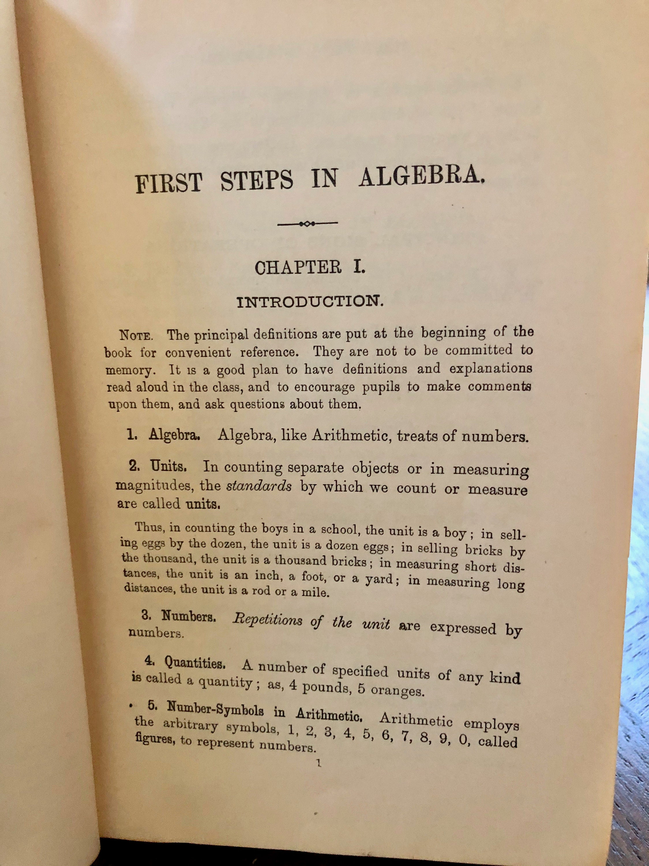 Antique Algebra Book First Steps in Algebra G A Wentworth - Etsy Canada