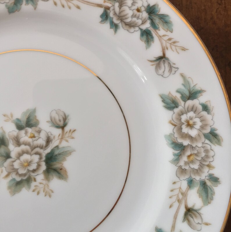 Set of 4 Noritake Floral Plates Laurette Pattern 5047 - Etsy