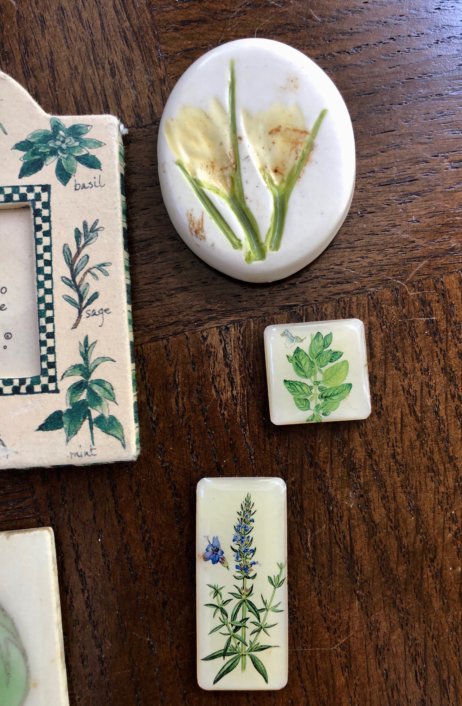 Vintage Mixed Lot 7 Magnets Including Picture Frame Garden | Etsy