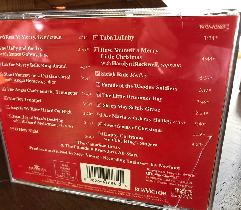 Music CD, the Canadian Brass Noel, Holiday Music, Christmas Celebration ...