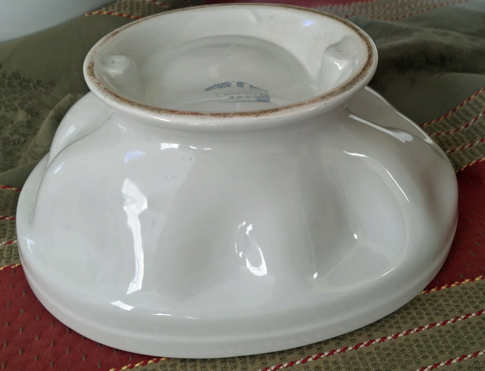 Vintage White English Mold, Double Fish Pattern, Traditional Pudding ...