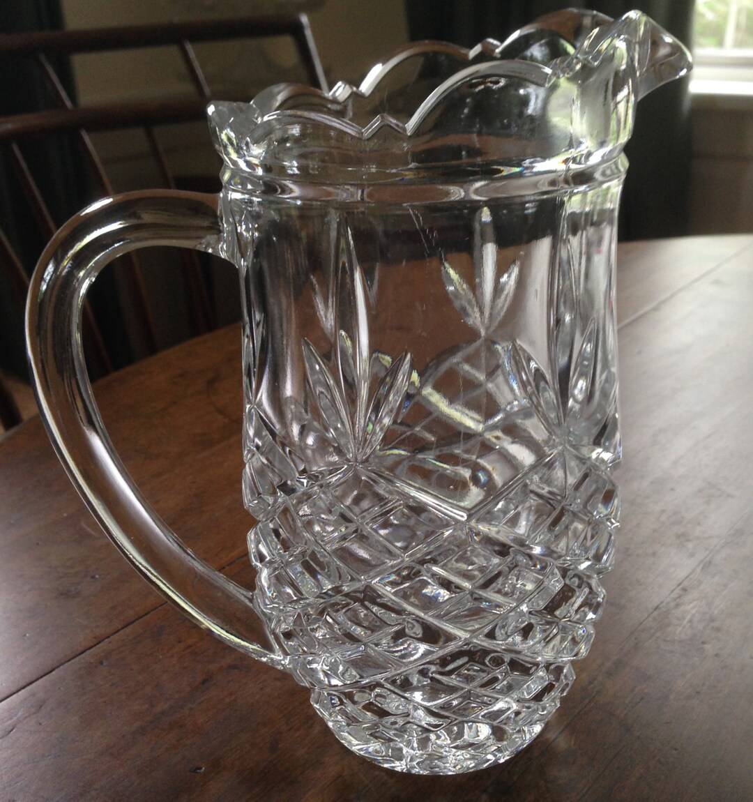 Vintage Glass Pitcher, Pineapple, Wedding Gift, Anniversary Present ...