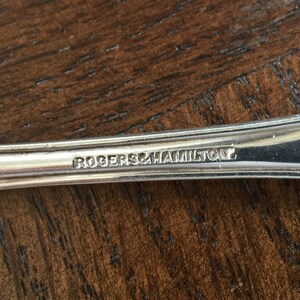 Antique Silver Plated Spoon, Rogers Hamilton, Raphael Pattern, C1891 ...