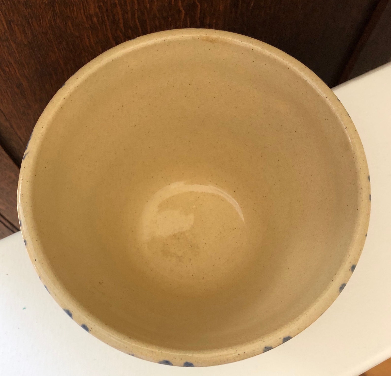 Blue Sponge Ware Bowl Robinson Ransbottom Pottery Beach - Etsy