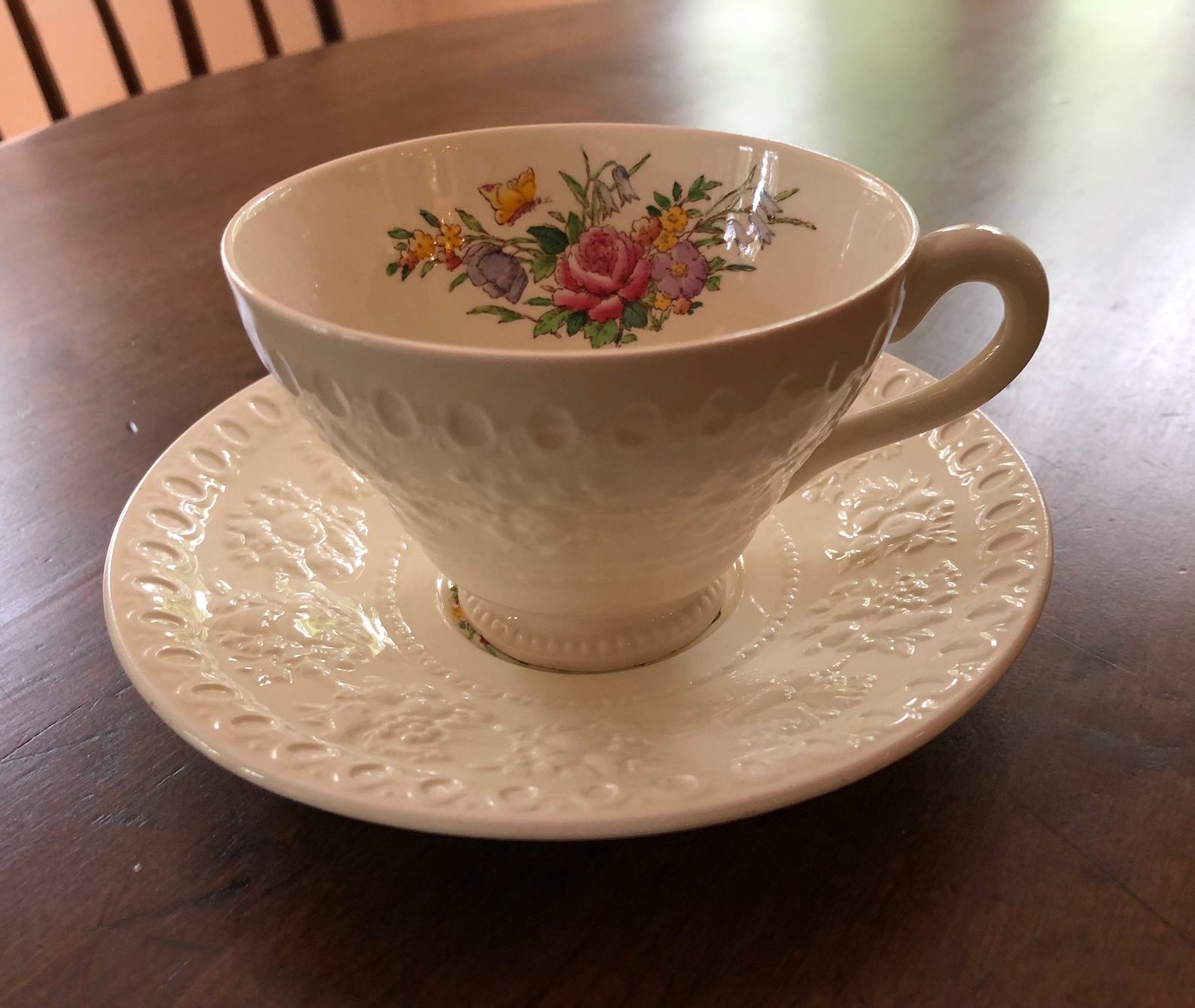 Vintage Wedgwood Wellesley Cup and Saucer Tintern Pattern | Etsy