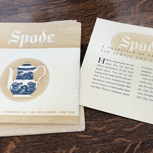 Vintage Research, Spode China, Pamphlet Plus 31 Colored Identification ...
