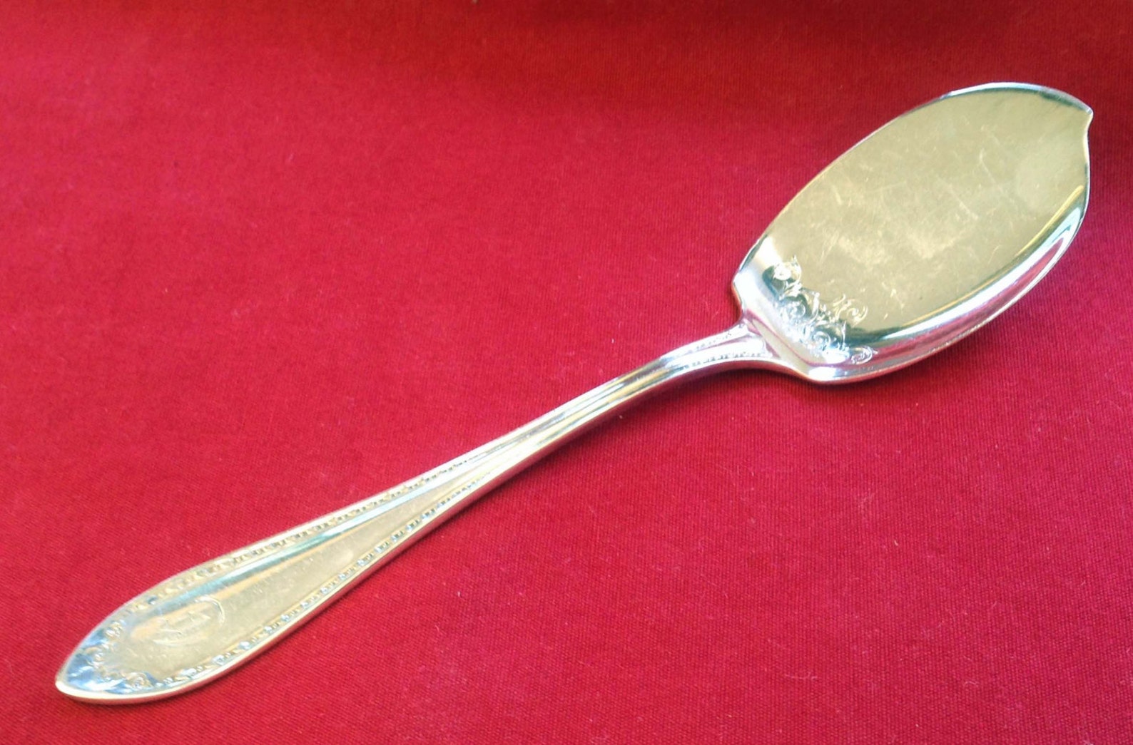 Antique Silver Plated Jam Spoon Sheraton C1910 Monogrammed - Etsy