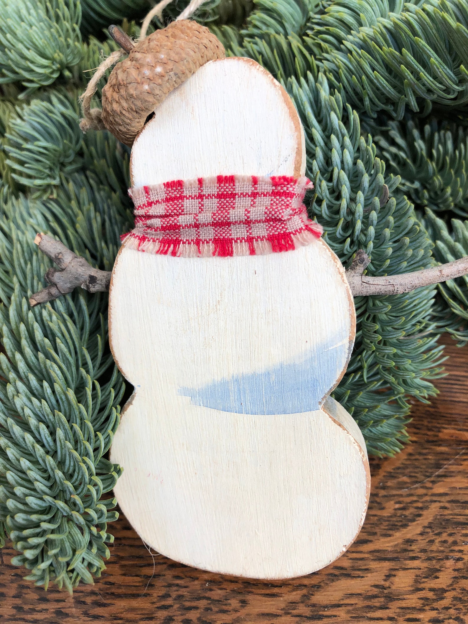 Vintage Artisan Made Christmas Snow Man Ornament, Christmas Decorate ...