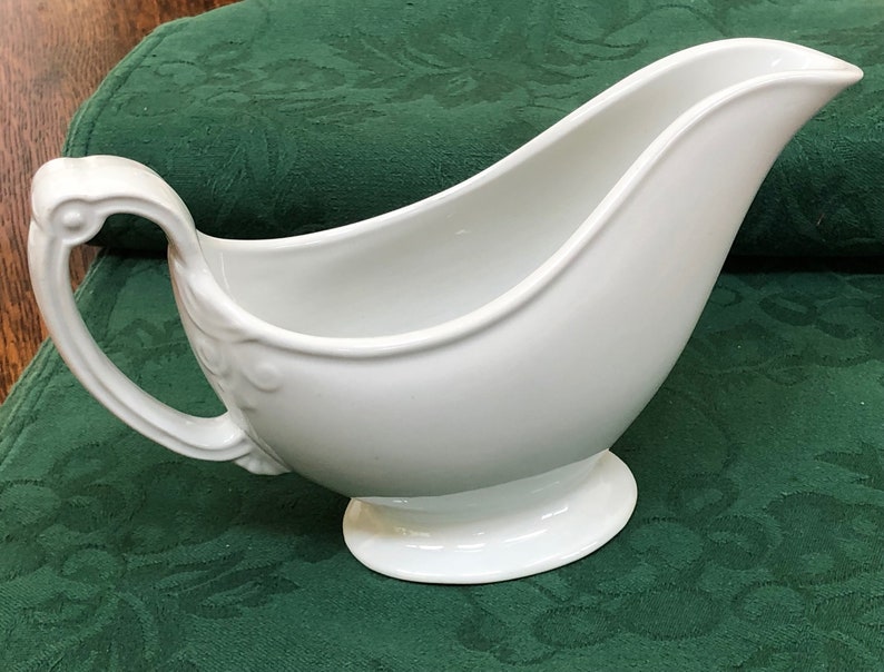 Antique English White Ironstone Gravy Pitcher Sauce Pitcher - Etsy
