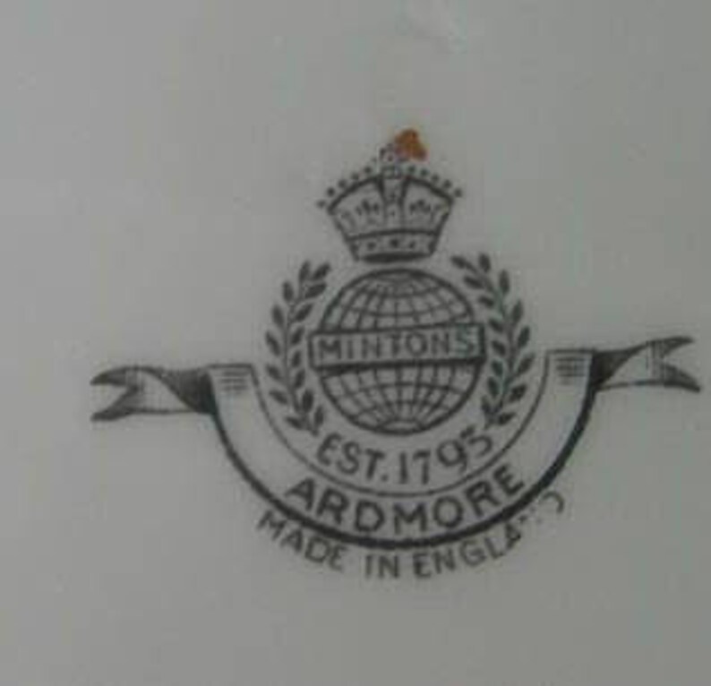 Vintage Minton Plate Ardmore Pattern England Wedding Gift - Etsy