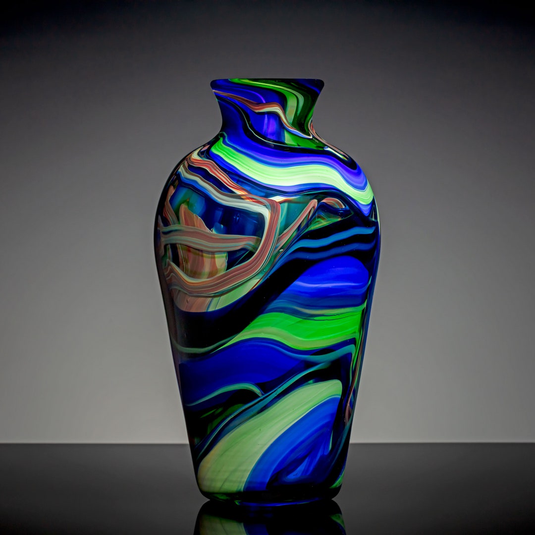 Green Macaw Amphora #813 - Larry Vase - Etsy