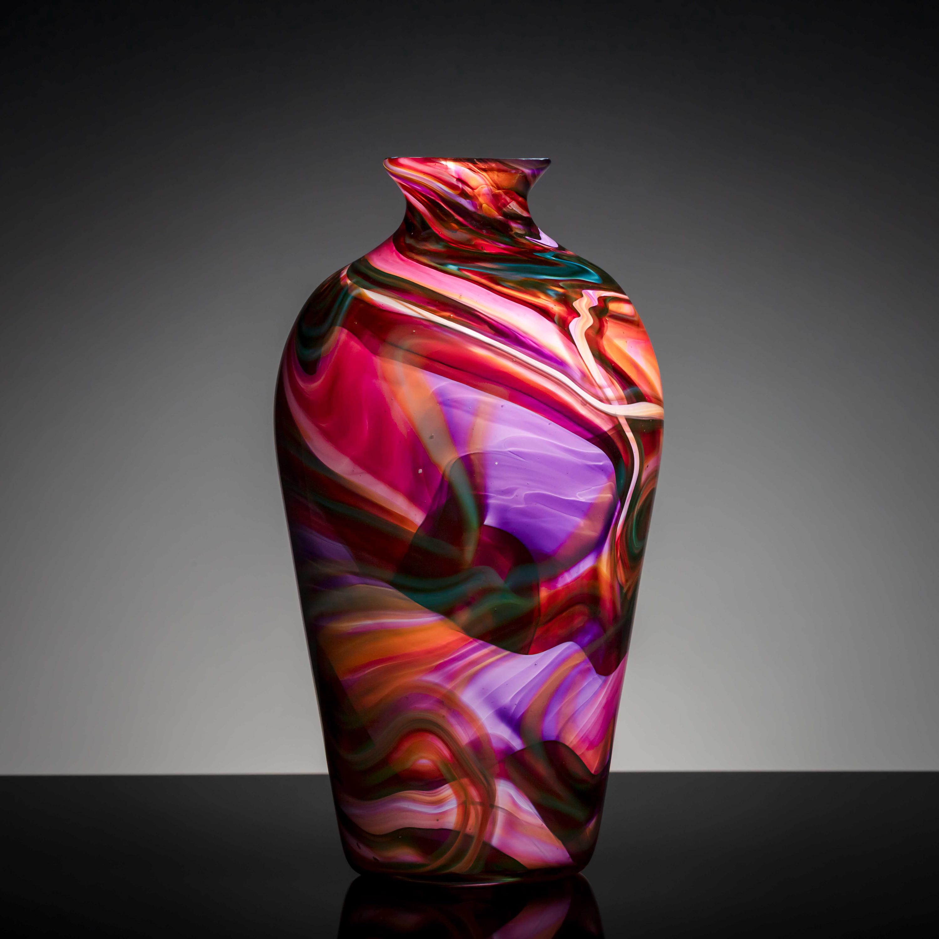 Electric Flamingo Amphora #974 - Larry Vase - Etsy
