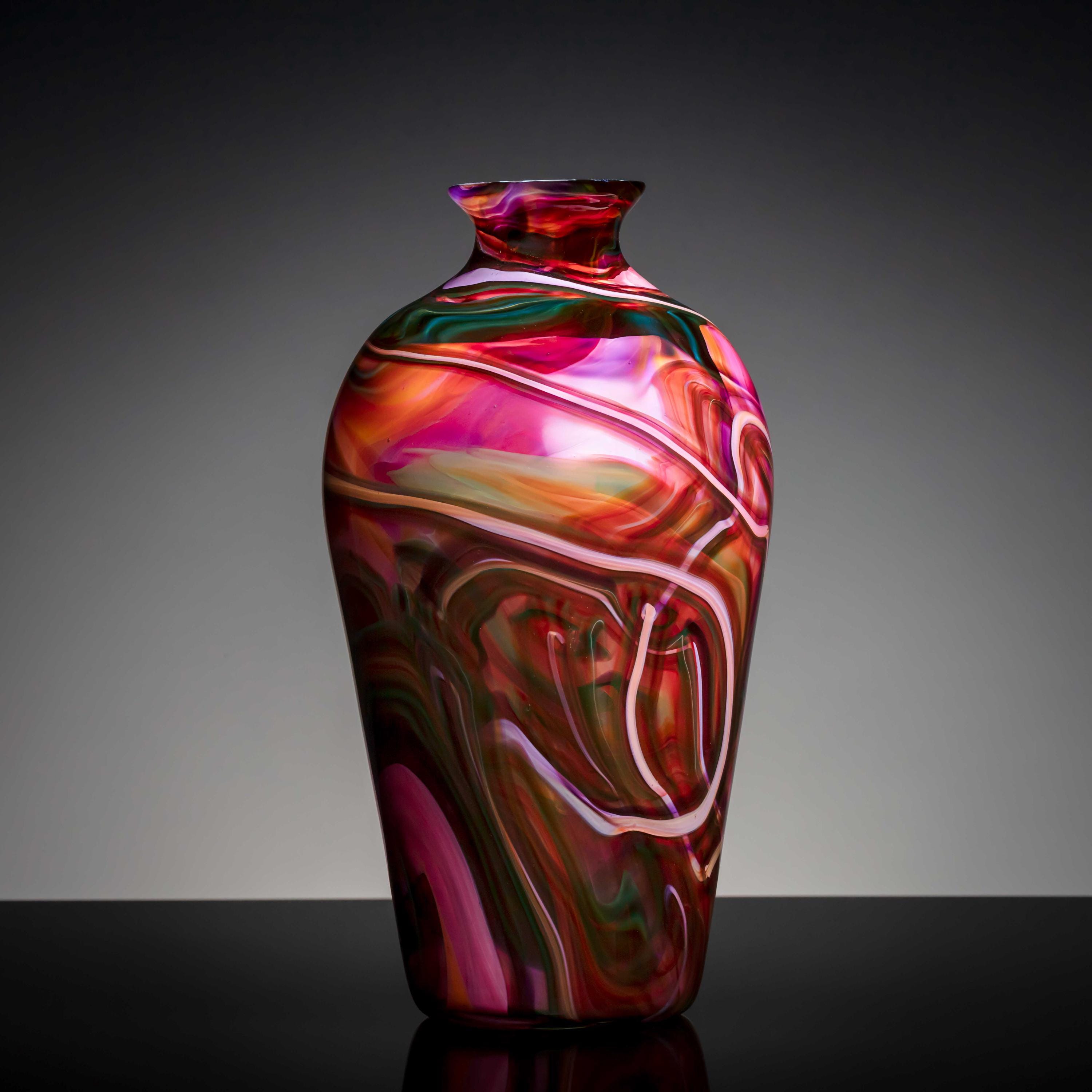 Electric Flamingo Amphora #974 - Larry Vase - Etsy