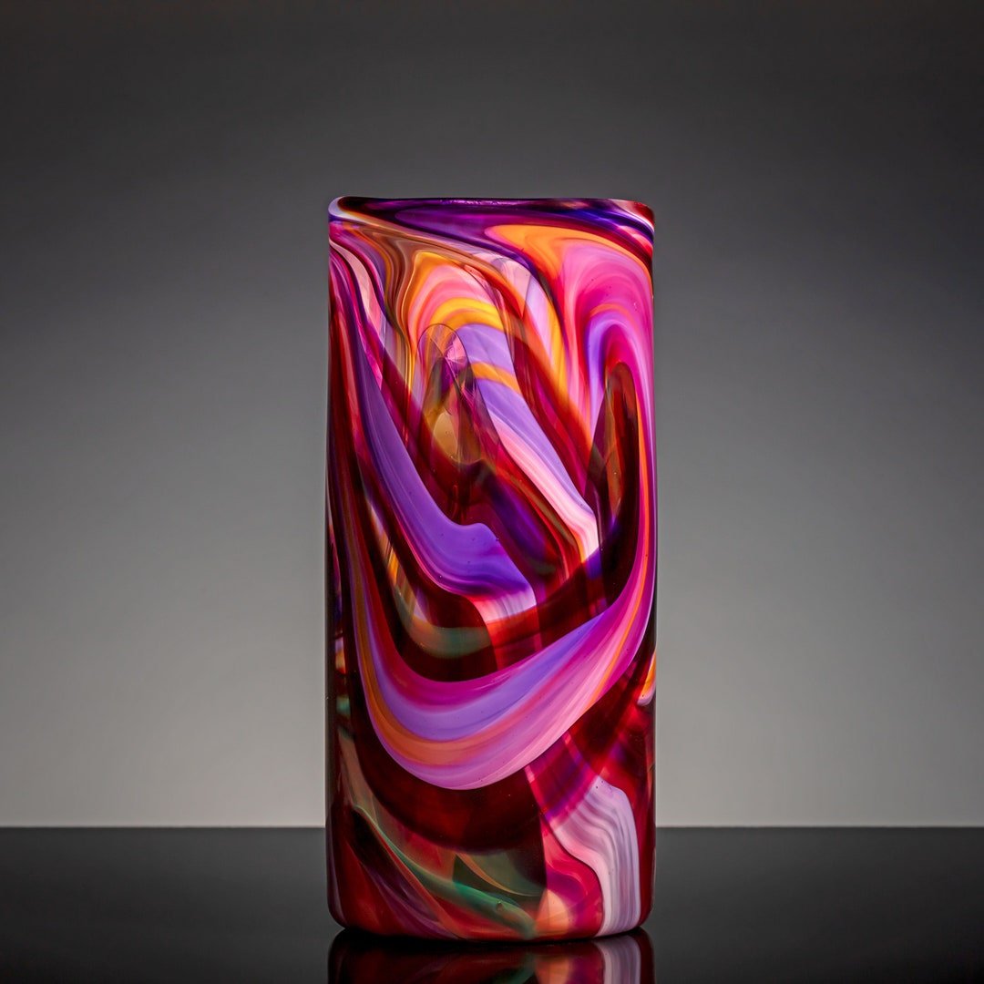 Electric Flamingo Cylinder 737 Larry Vase - Etsy