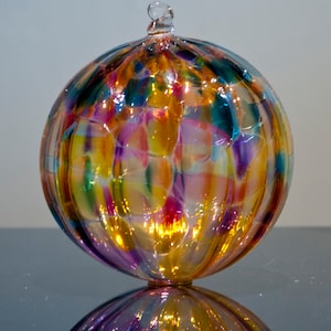 Flower Garden Color Mix, Hand Blown Glass Ornament - Etsy