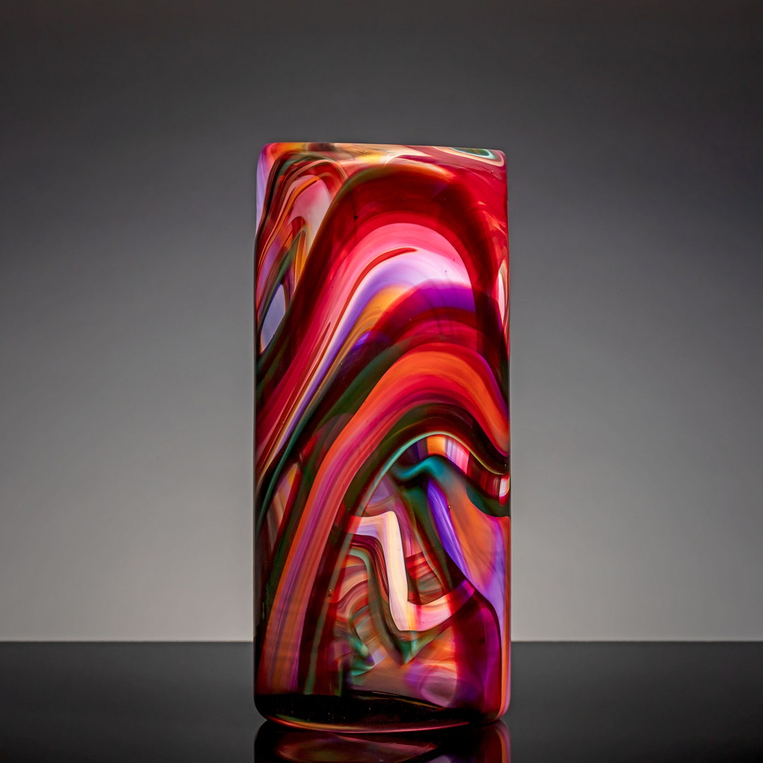 Electric Flamingo Cylinder 672 Larry Vase - Etsy