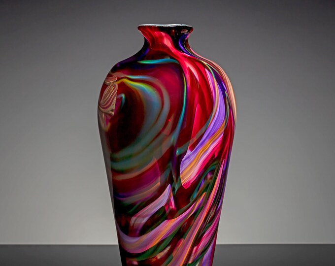 Electric Flamingo Amphora #793 - Larry Vase - Etsy