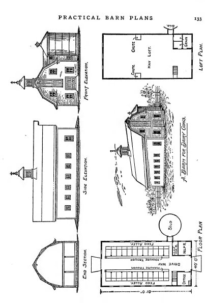 1909 - 20th Century Practical Barn Plans Outbuilding and Stock Shed ...