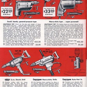 1949 Sears Craftsman Mechanics Tools Catalog - Digital PDF Copy ...
