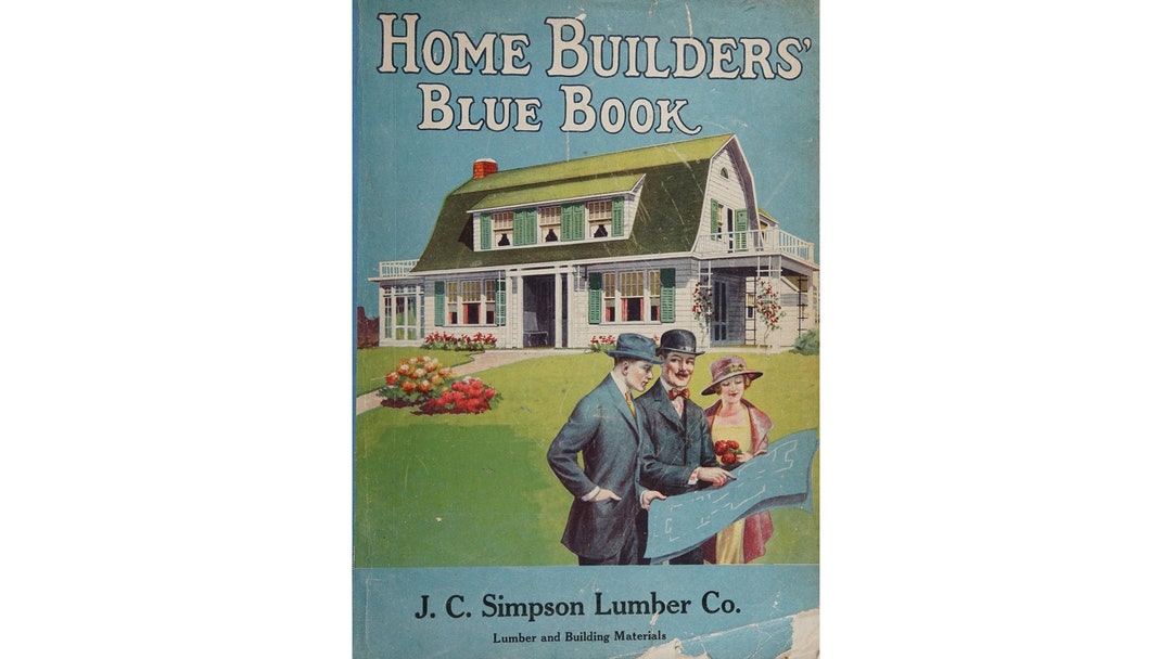 1925 Home Builders' Blue Book – Vintage House Plans (digital PDF) - Etsy