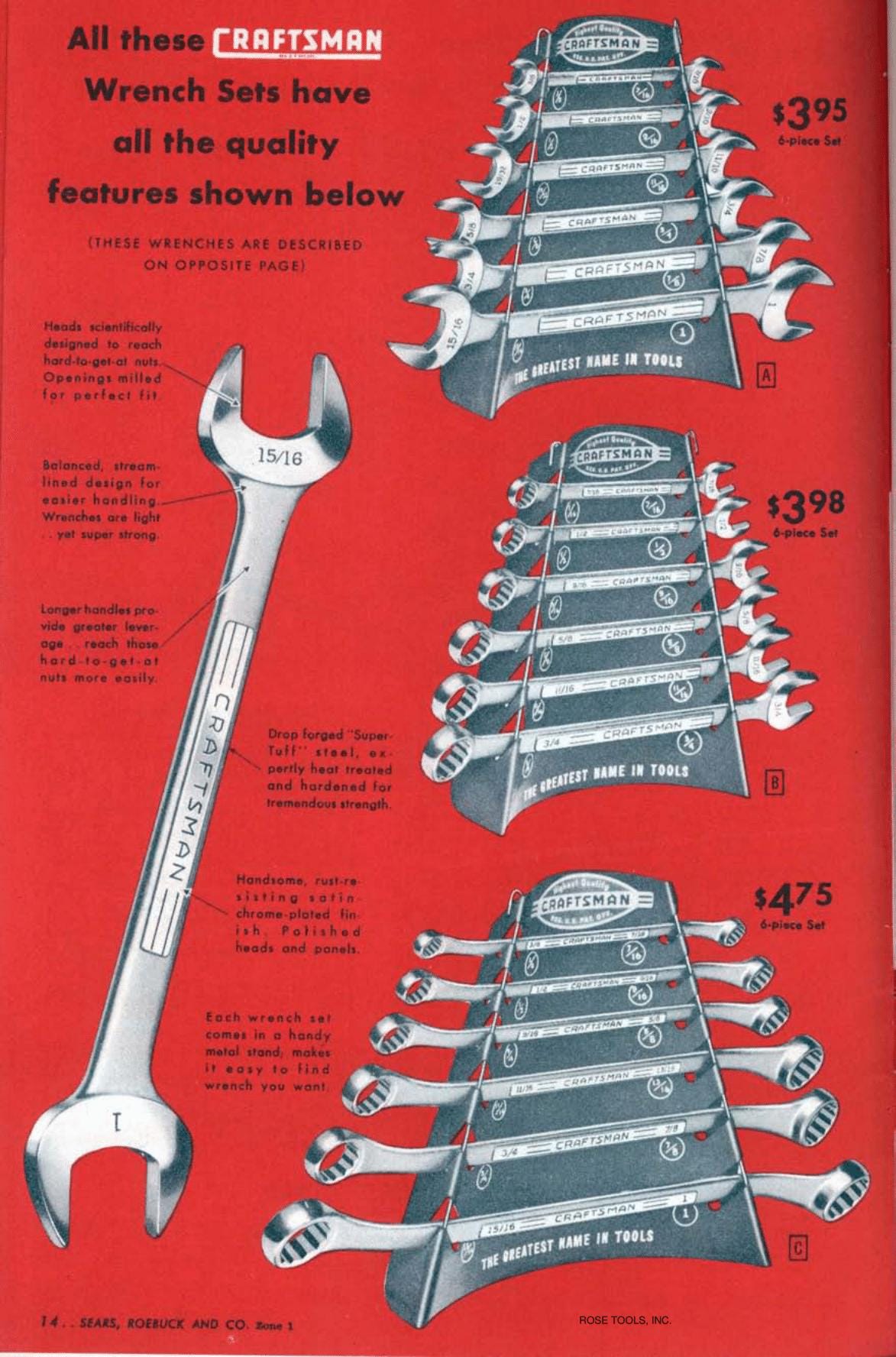 1949 Sears Craftsman Mechanics Tools Catalog - Digital PDF Copy ...