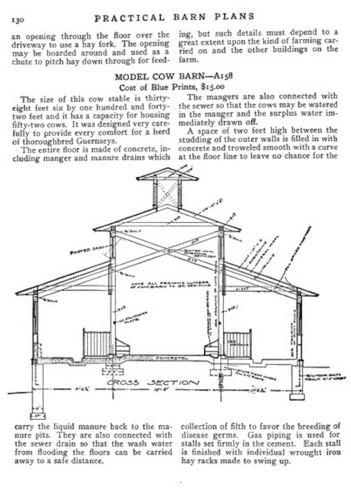 1909 - 20th Century Practical Barn Plans Outbuilding and Stock Shed ...