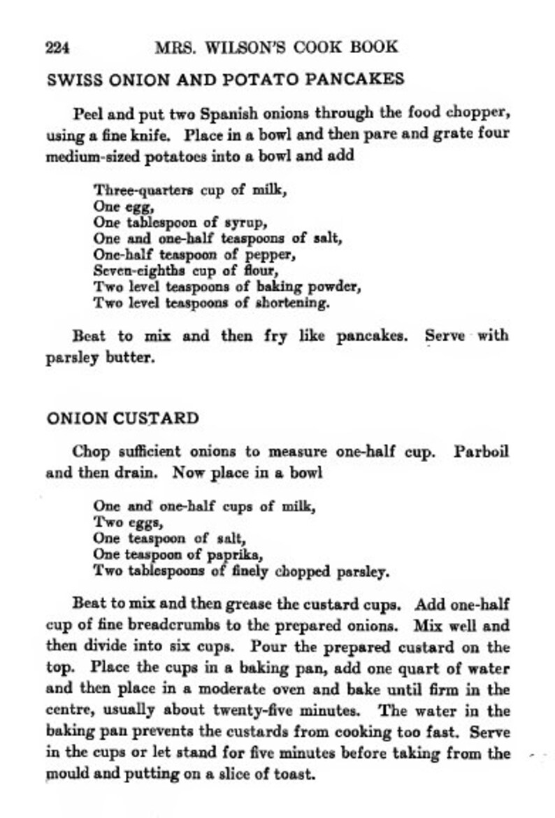 1920 Vintage Digital Cookbook: Mrs. Wilson's Cook Book - Etsy