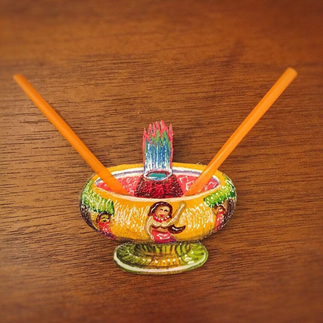 Scorpion Volcano Bowl Brooch Pin - Etsy