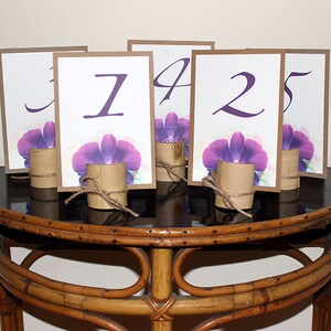 Bamboo Holder Orchid Destination Beach Wedding Bamboo Table Numbers ...