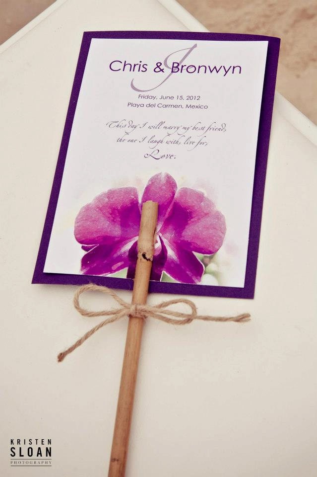 Handcut Wedding Fan Handles - Hand Wrapped Ribbon Your Choice of Color ...