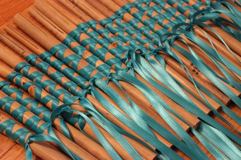 Handcut Wedding Fan Handles - Hand Wrapped Ribbon Your Choice of Color ...