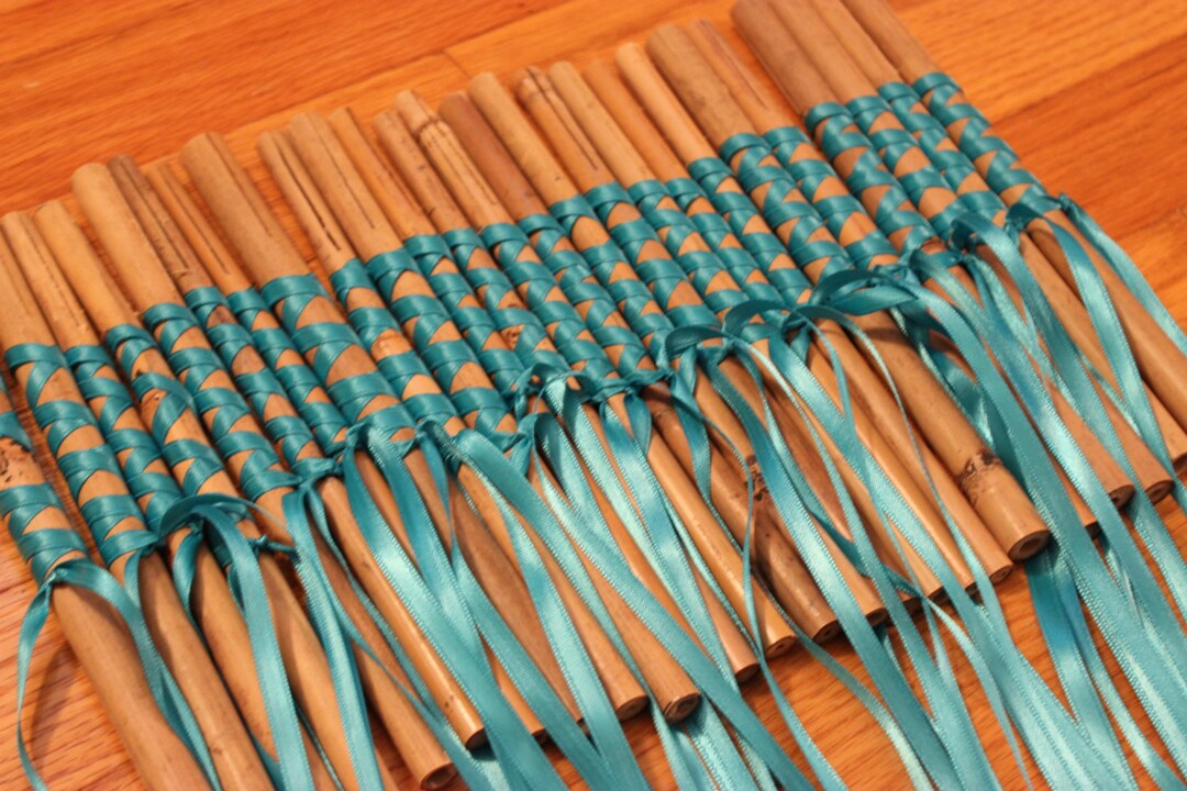 Handcut Wedding Fan Handles - Hand Wrapped Ribbon Your Choice of Color ...