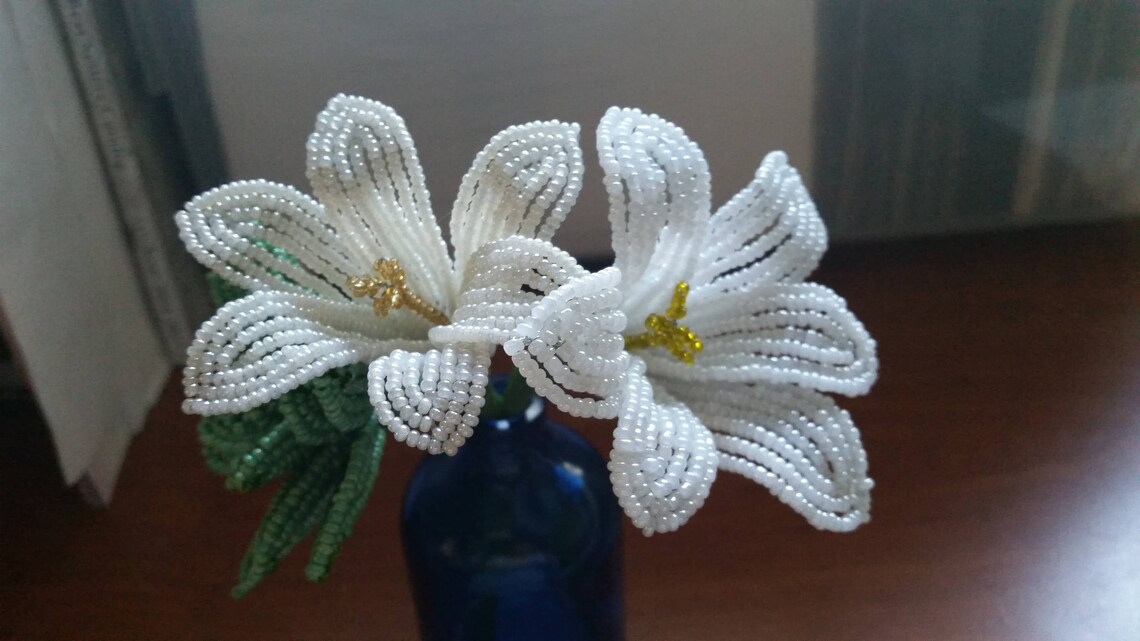 French Beaded Flowers - Etsy