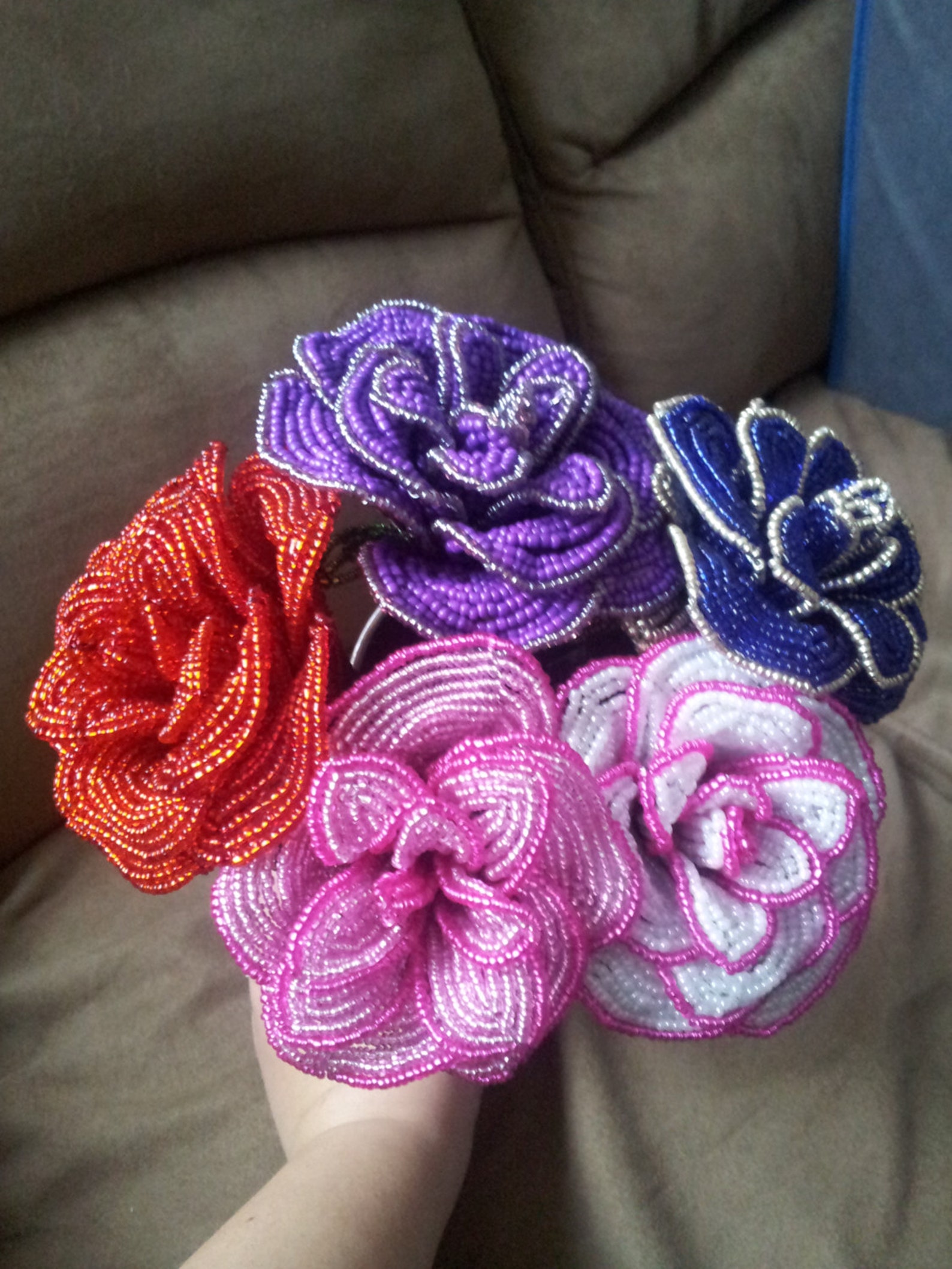 French Beaded Flowers - Etsy