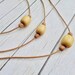 Skin Color Leather Necklace Natural Brown Wooden Beads - Etsy