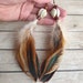 Real Bird Feathers Plume Earrings Kauri Shell Native Inspired - Etsy