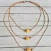 Skin Color Leather Necklace Natural Brown Wooden Beads - Etsy