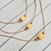 Skin Color Leather Necklace Natural Brown Wooden Beads - Etsy