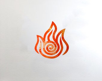 Fire Nation Sticker - Etsy