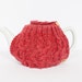 Red Hand Knit Tea Cosy - Teapot Cosy - Wool Tea Cosy - Teapot Cover ...
