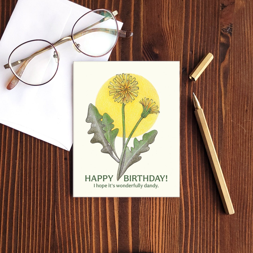 Dandy Birthday Dandelion for Your Favourite Flowery Nature Loving ...