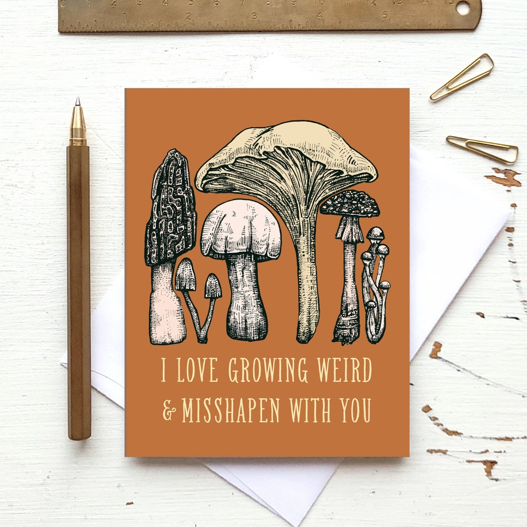 Fungi Love Card. Valentine's / Anniversary / Birthday / Friendship ...