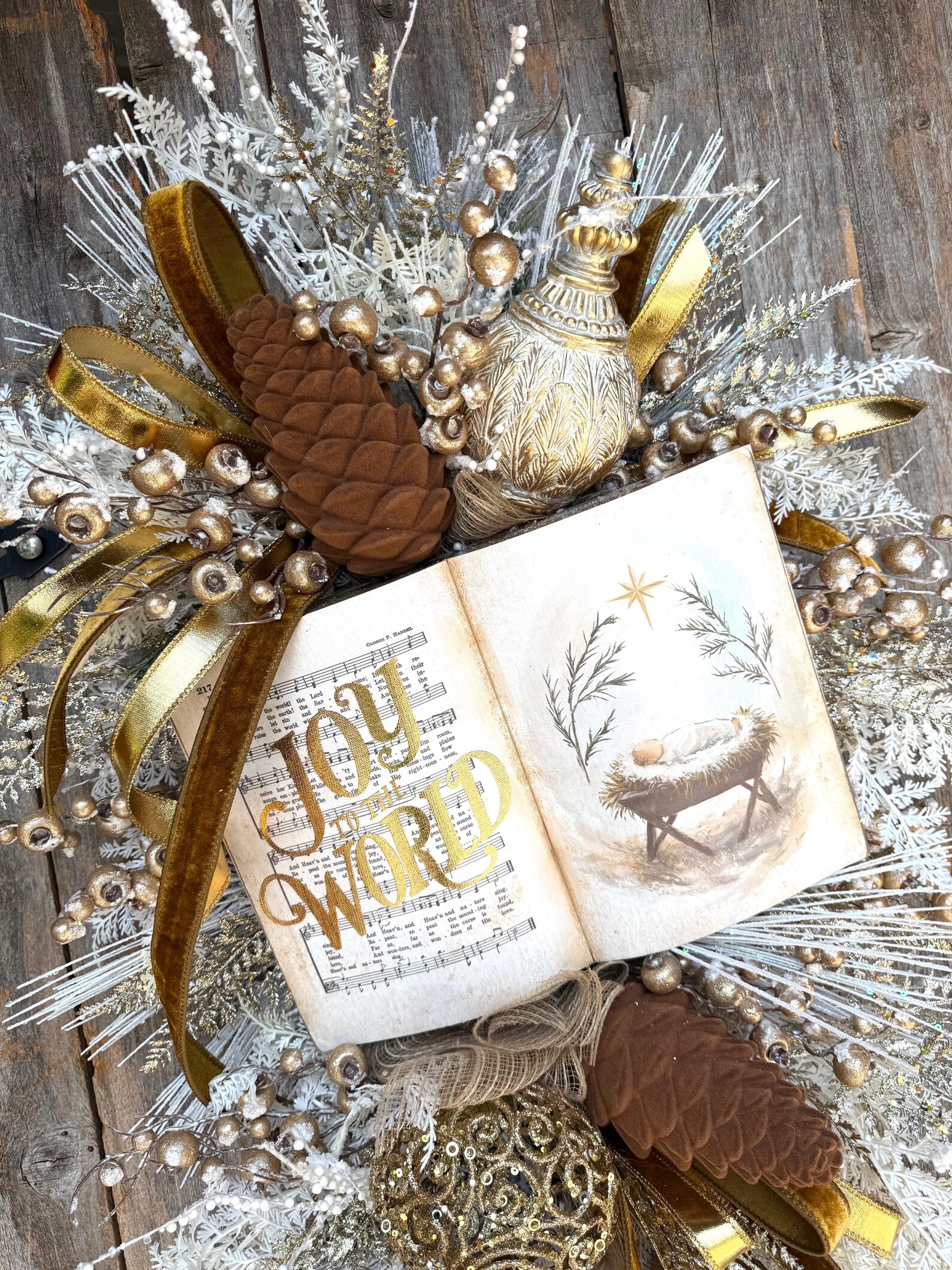 Christmas Wreath, Christmas Swag, Jesus Wreath, Jesus Teardrop Swag ...