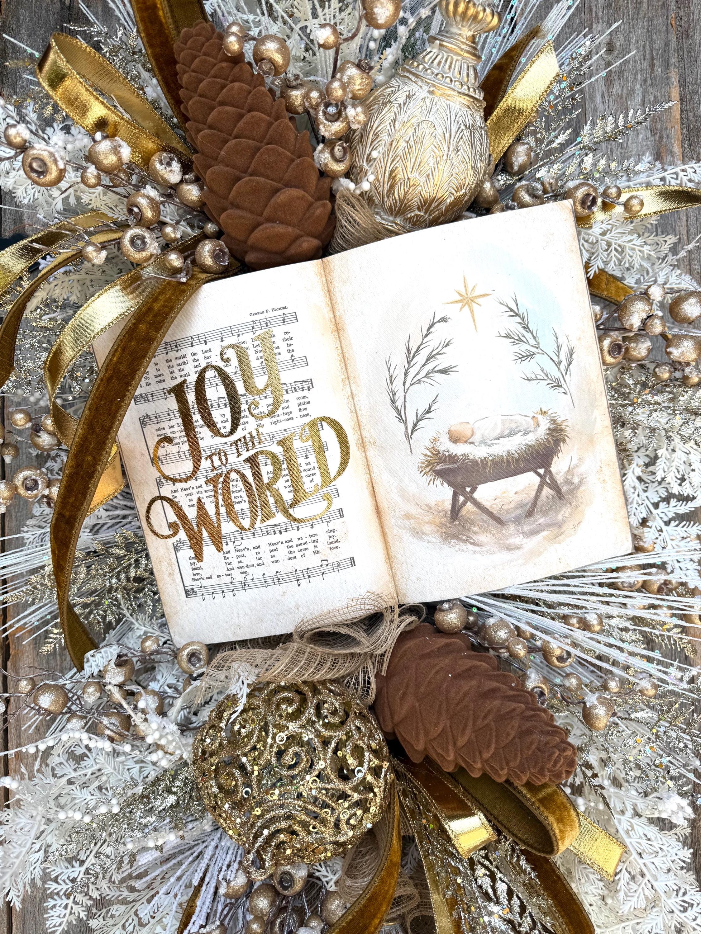 Christmas Wreath, Christmas Swag, Jesus Wreath, Jesus Teardrop Swag ...
