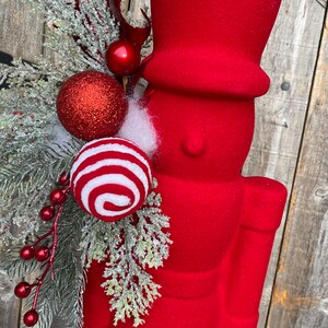 Christmas Centerpiece, Christmas Nutcracker Centerpiece, Flocked ...